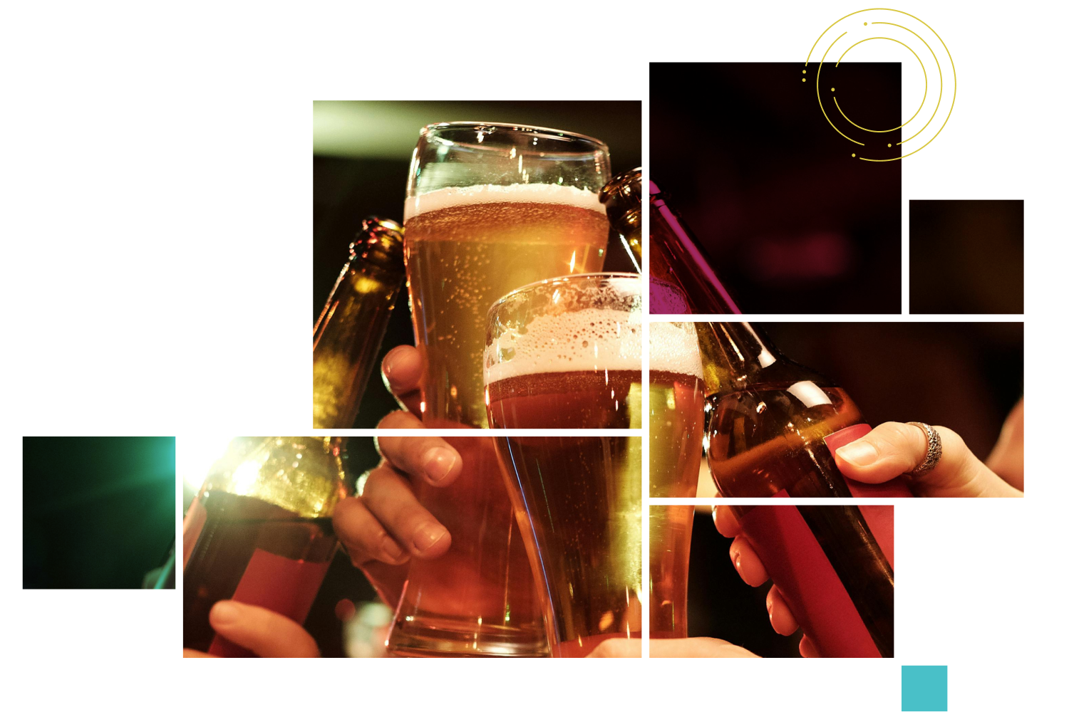 Alcoholic Beverages - Collage Group