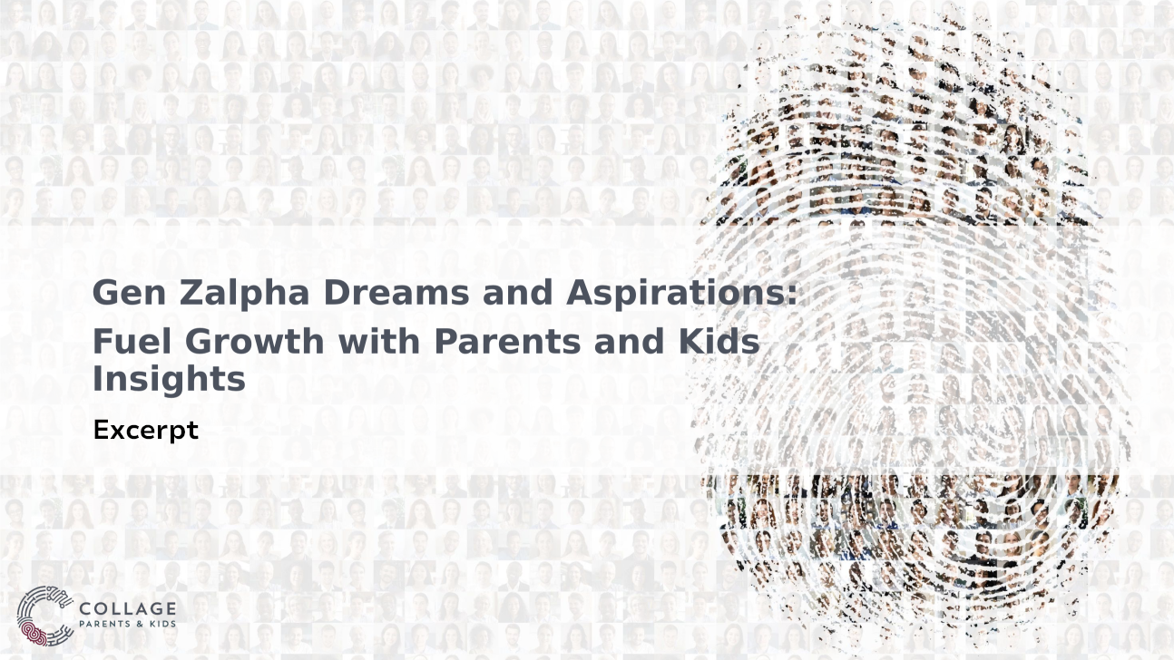 Kids Market Research - Collage Group